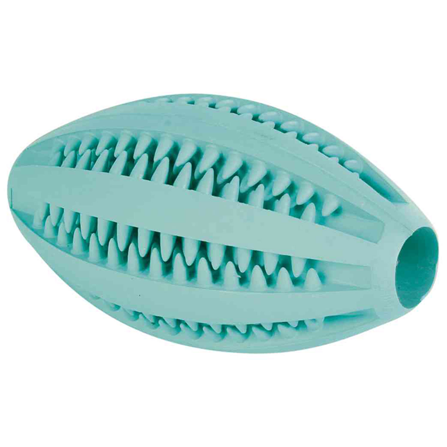 Denta Fun rugby ball, mint flavour, natural rubber, 11 cm - TRIXIE