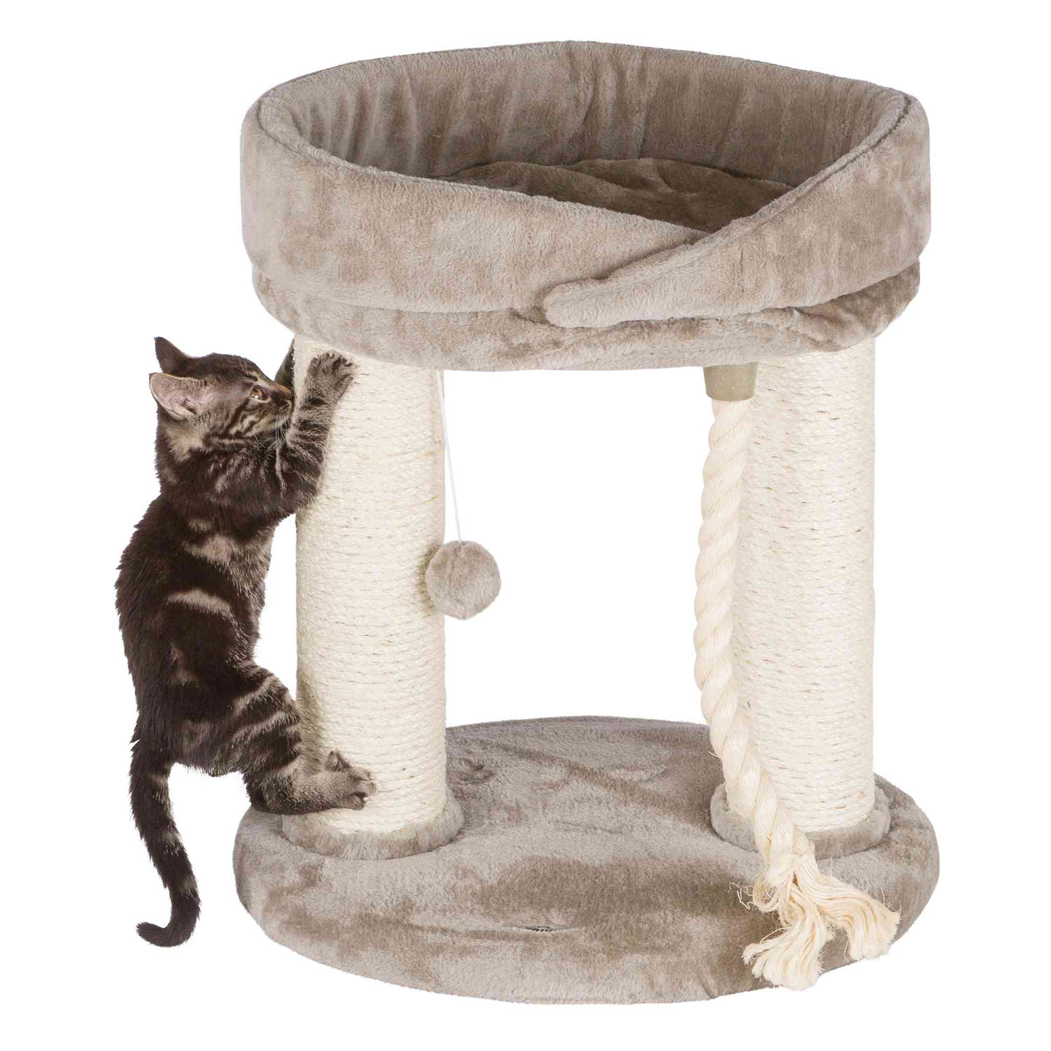 Marcela scratching post, 60 cm, grey - TRIXIE