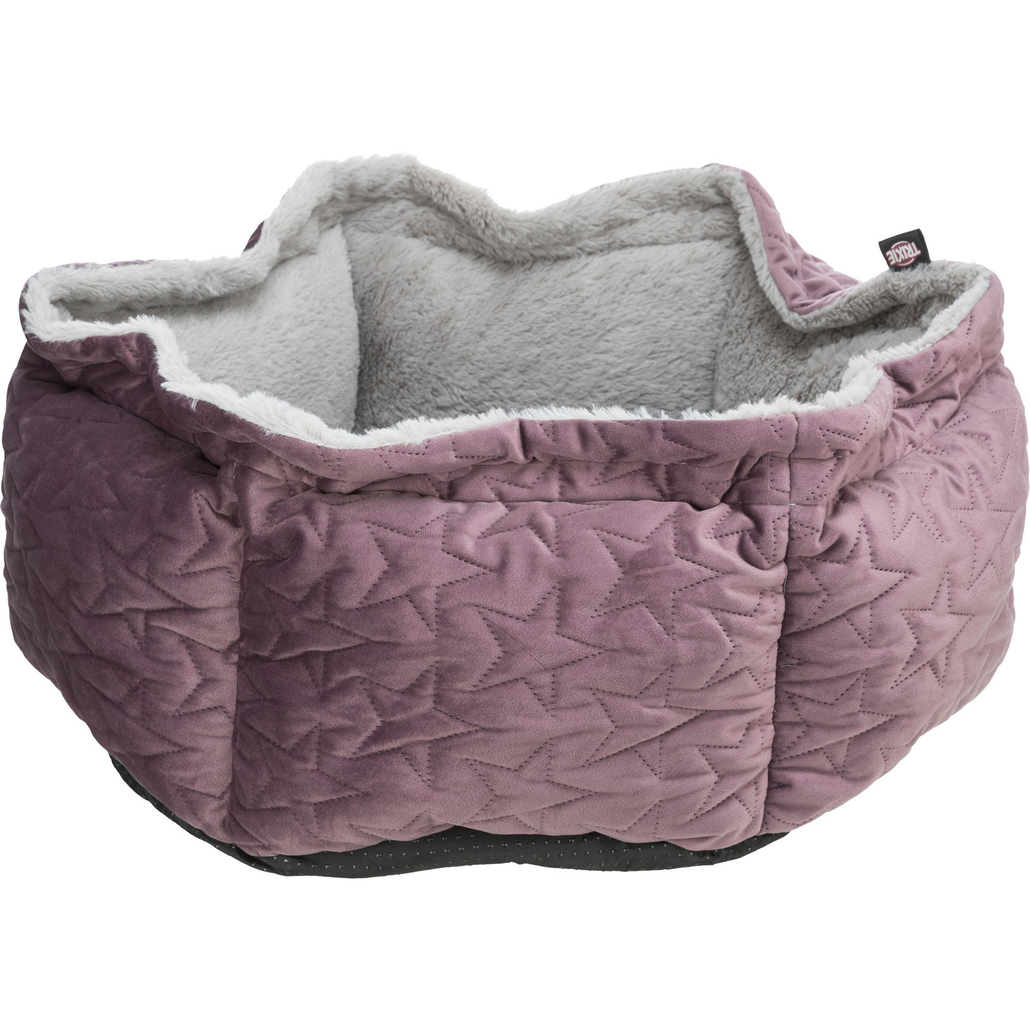 Estelle bed, ø 50 cm, berry/grey - TRIXIE