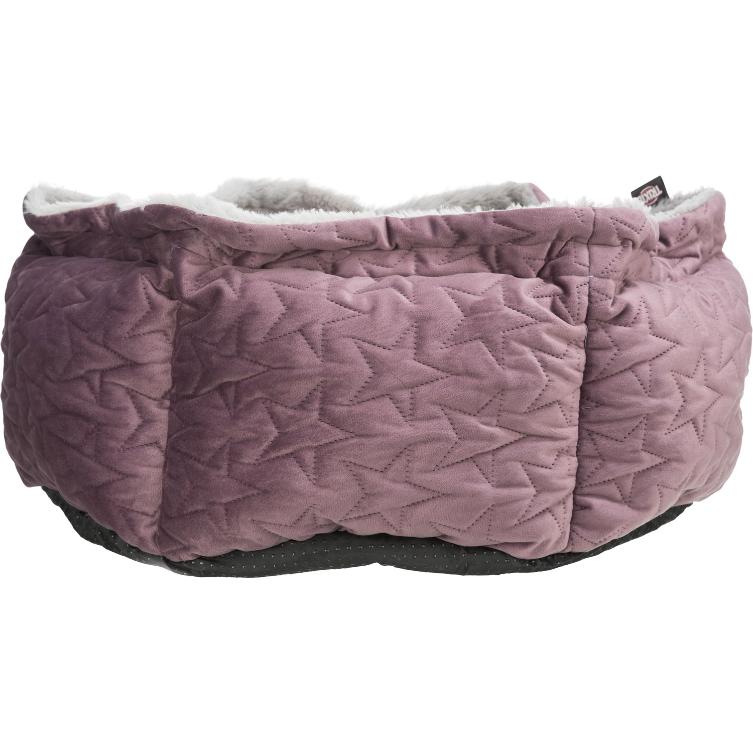 Estelle bed, ø 50 cm, berry/grey - TRIXIE