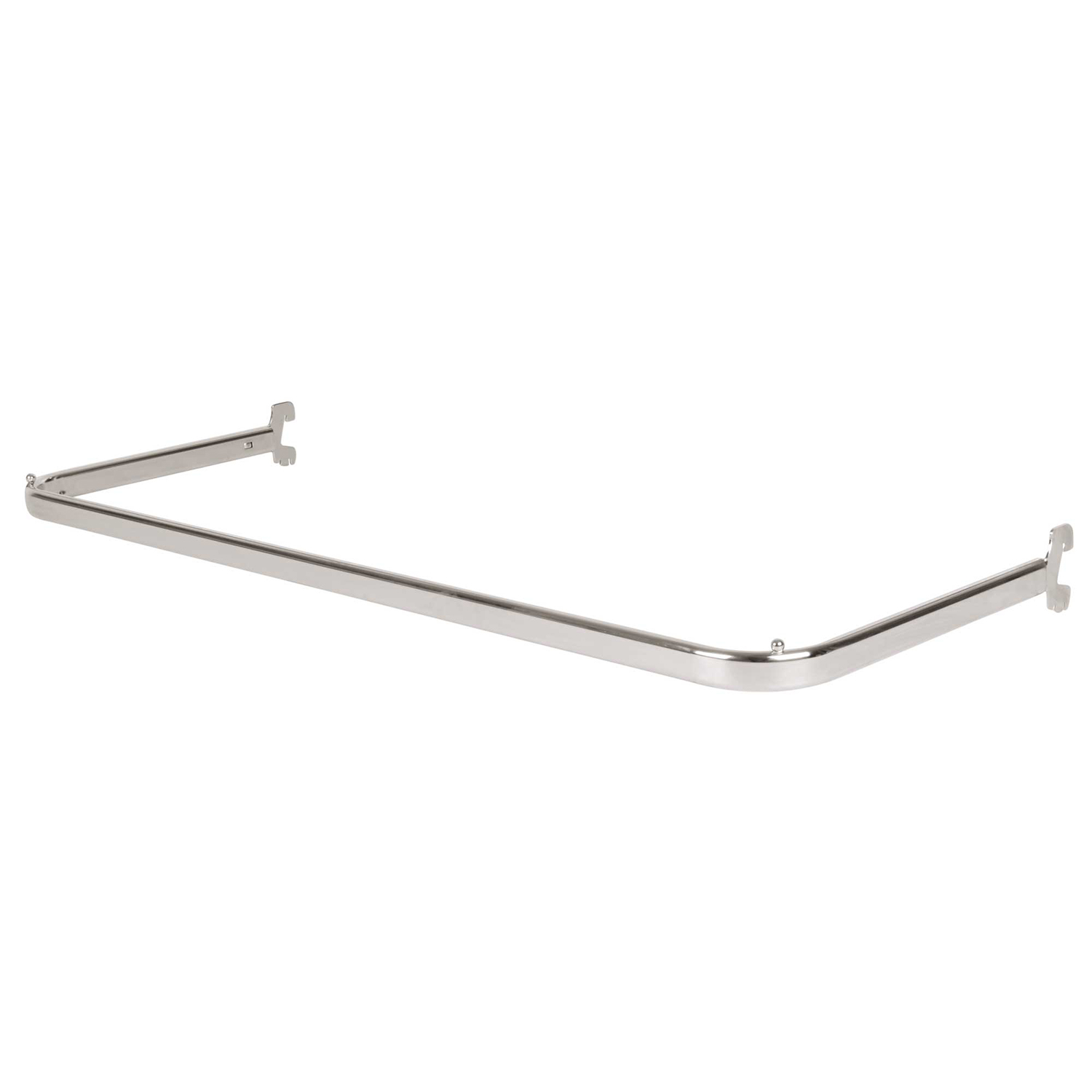 Barra metálica para Colgar Ropa, 133 x 36 cm, Plata