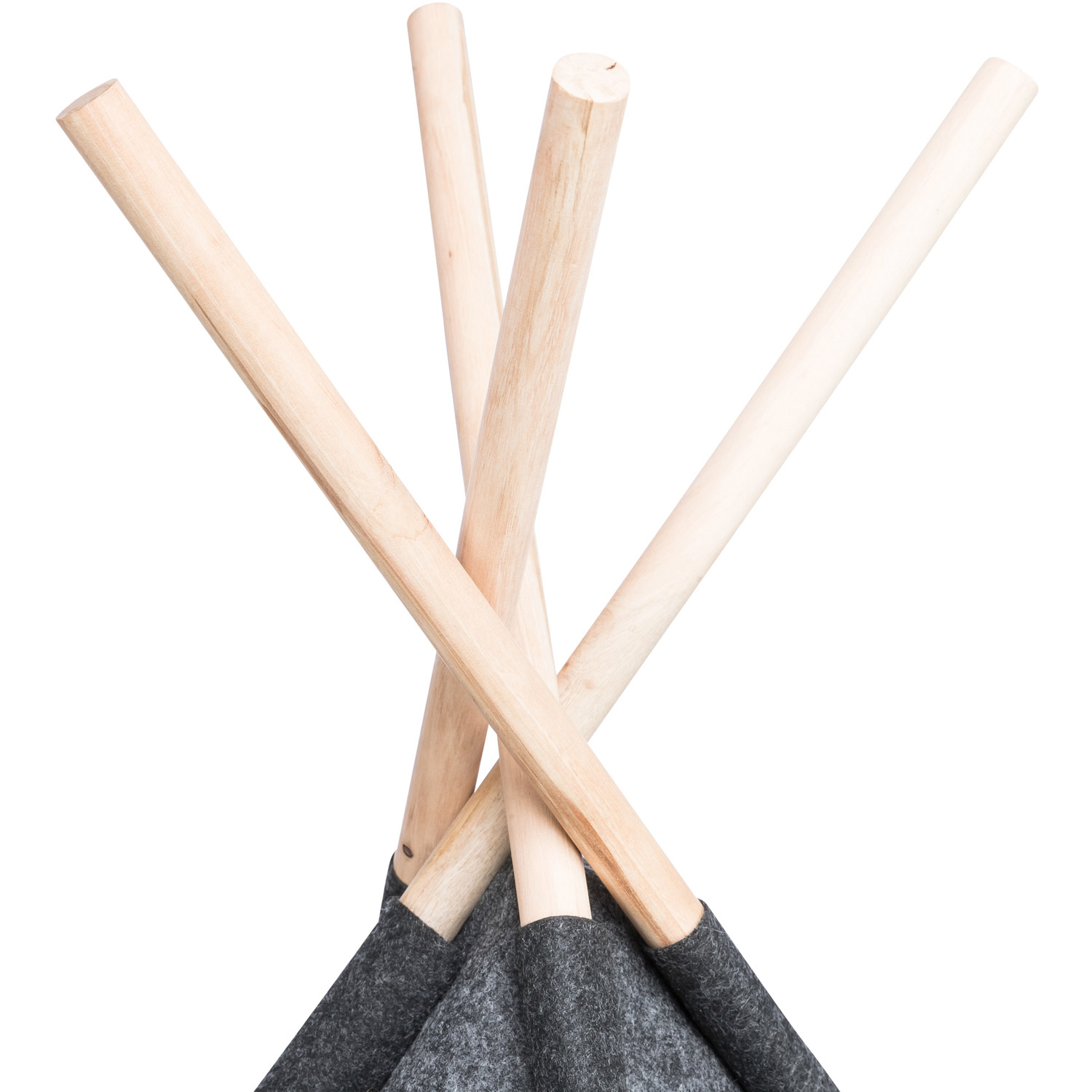 Tipi cave, felt, 70 × 70 × 70 cm, anthracite - TRIXIE