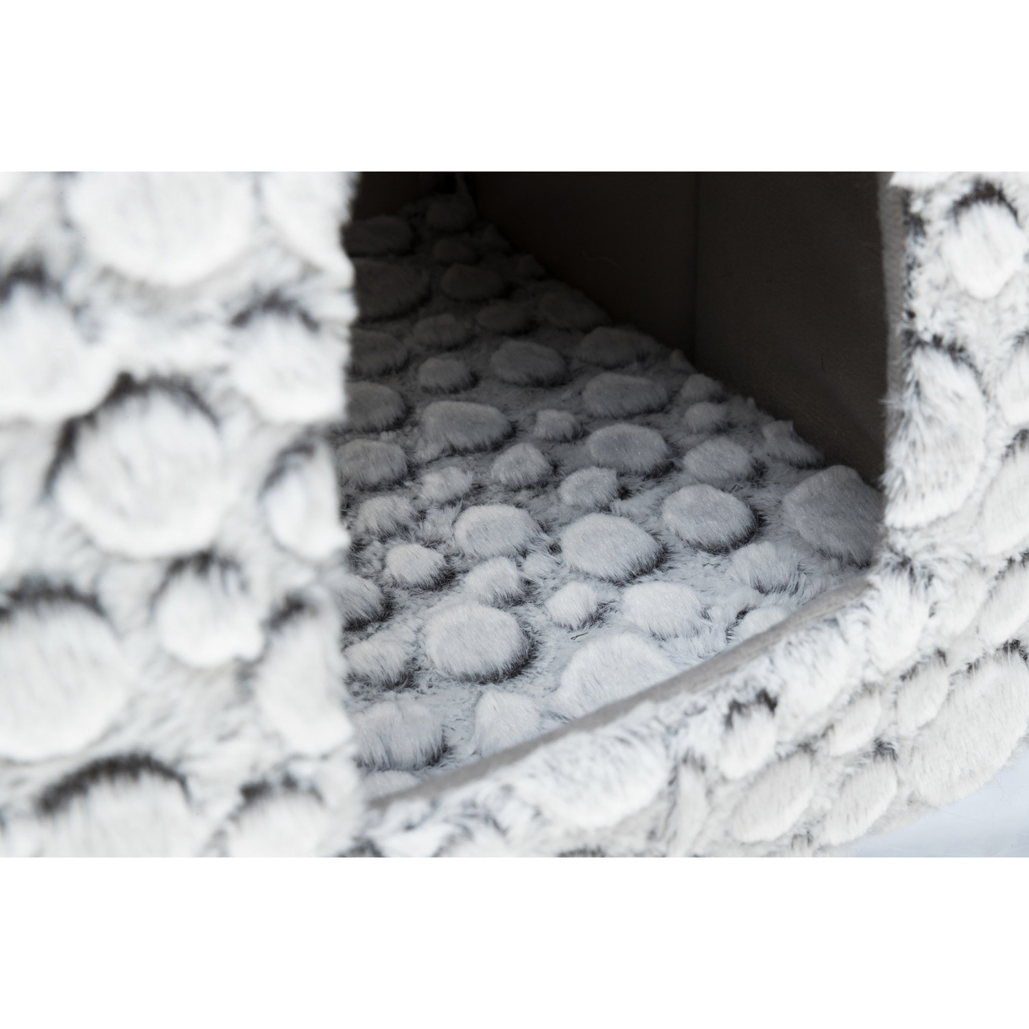 Mila cave, plush, 32 × 42 × 32 cm, white-grey - TRIXIE