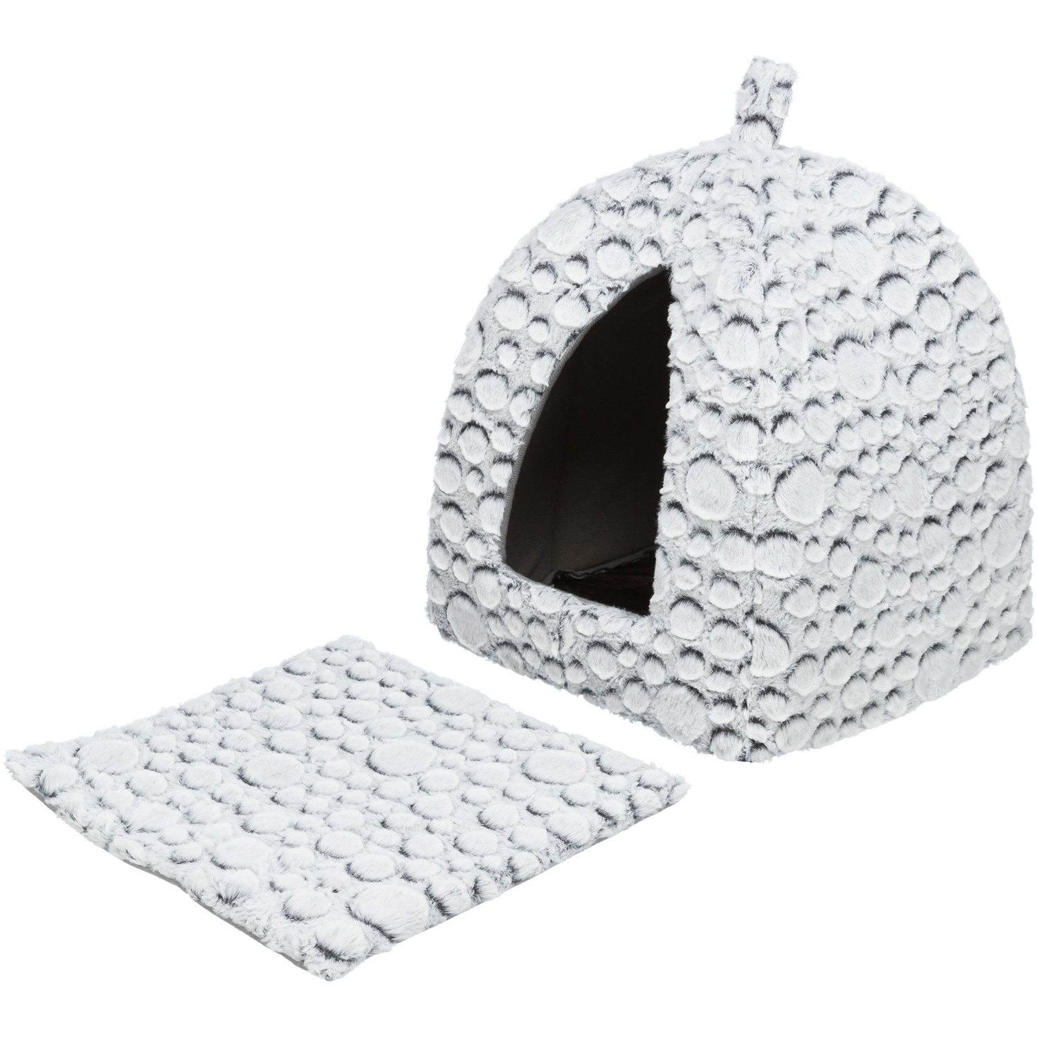 Mila cave, plush, 32 × 42 × 32 cm, white-grey - TRIXIE