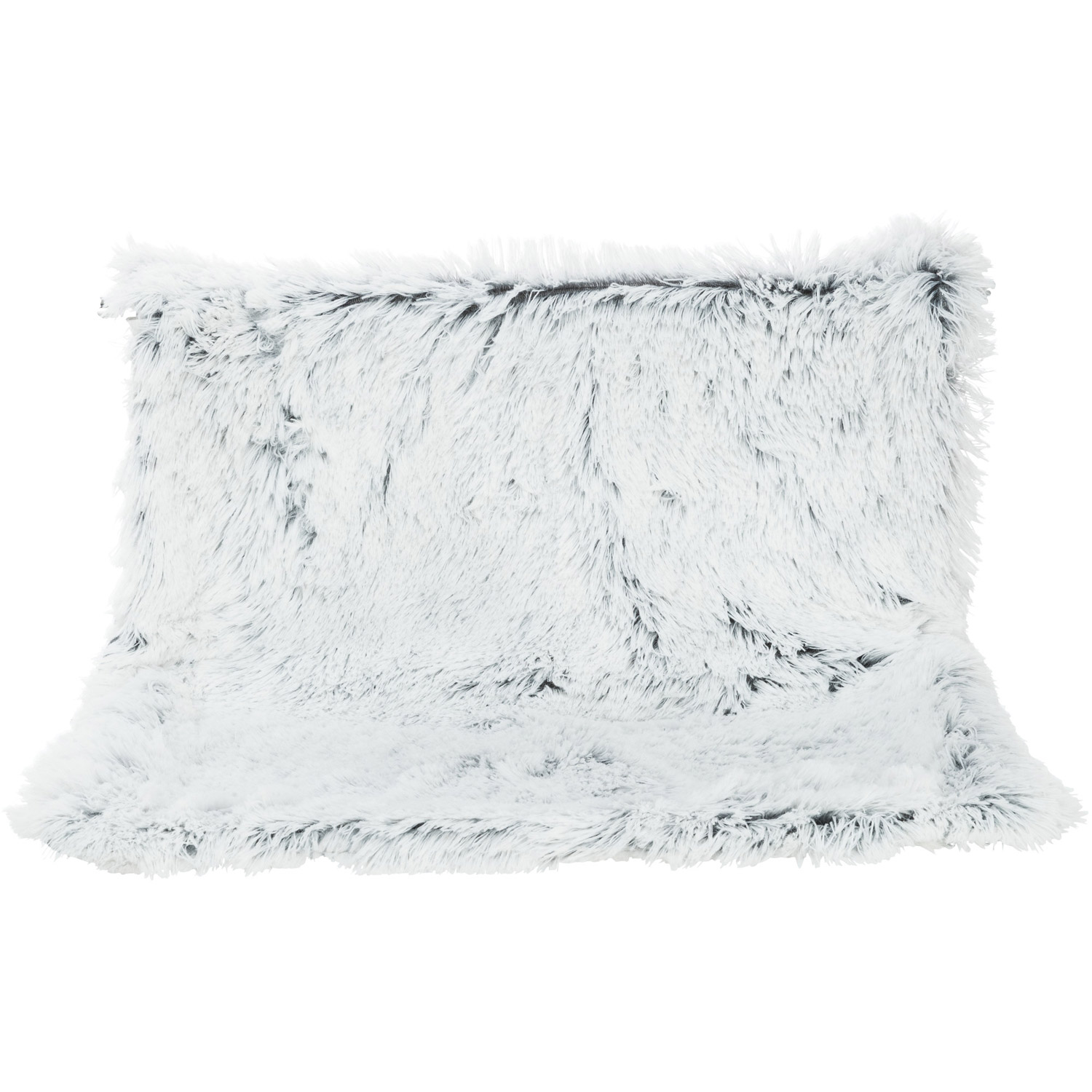 Radiator bed, longhair plush/suede-look, 45 × 26 × 31 cm, white-black ...